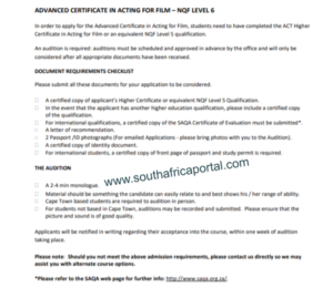 ACT Cape Town Online Application 2025/2026 | Apply Here - South Africa ...