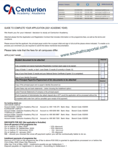 Centurion Academy Online Application 2025/2026 | How to Apply - South ...