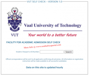 Vaal University of Technology VUT Application Status 2025/2026 | Check Here - South Africa Portal