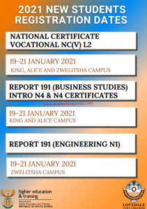 Lovedale TVET College Registration Process 2024/2025 - South Africa Portal